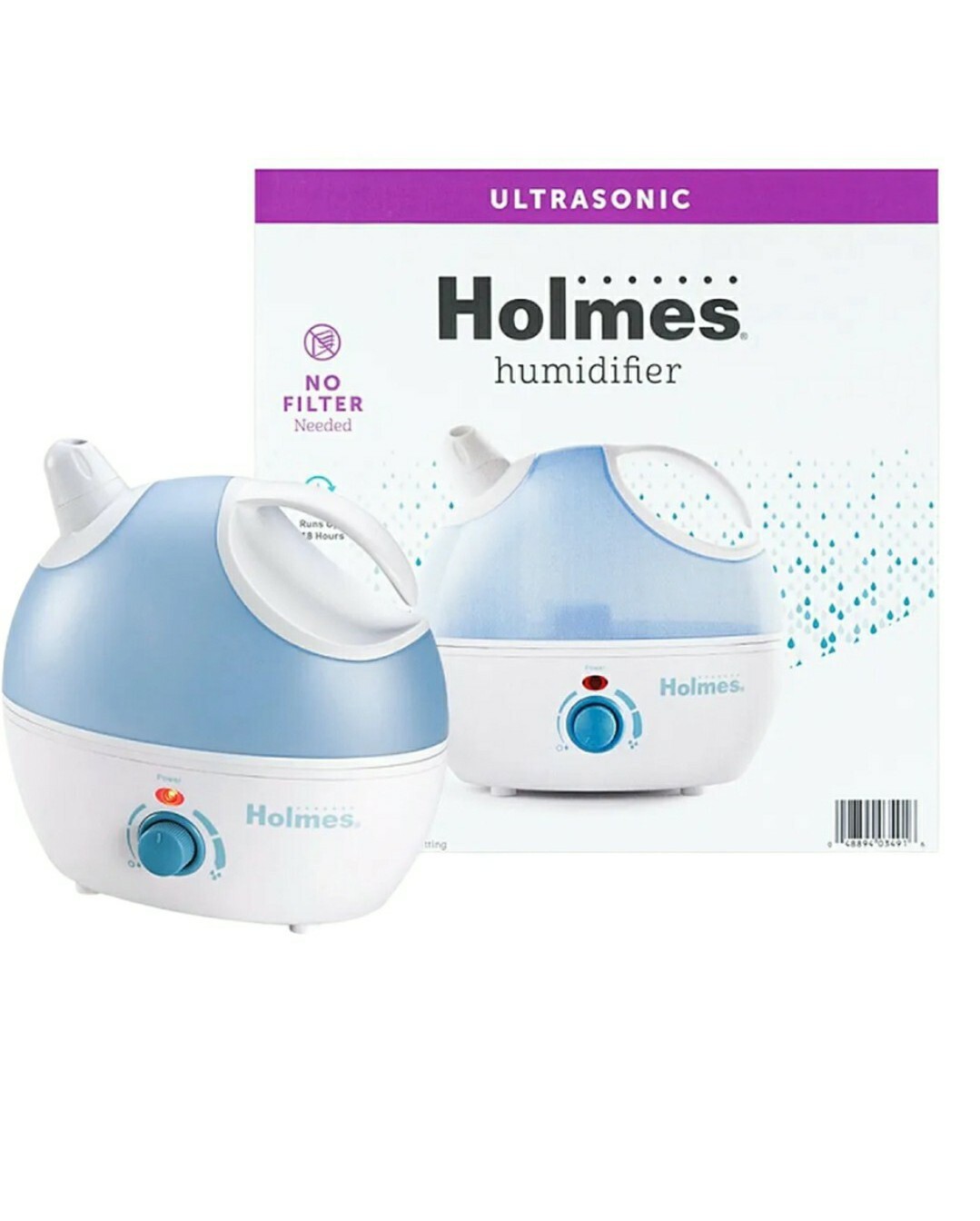 Ultrasonic Holmes Humidifier, 18 HR Adjustable Mist HM500TG1-UM No ...