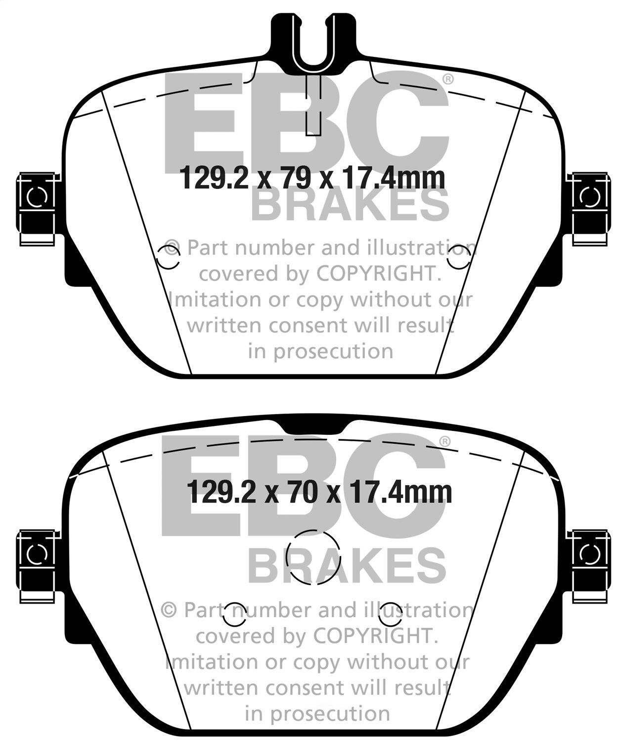 Disc Brake Pad Set-Yellowstuff Street And Track Brake Pads EBC Brake ...