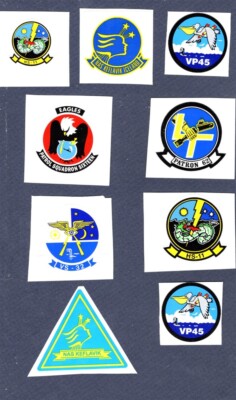 Autocollant Lot De 9 États-unis Marine Vs Vfa VP VX Nas Naf Escadron ...