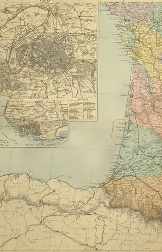 Plan De La Ville De Paris, Havre Et Environs, France, Antique 1891 | eBay