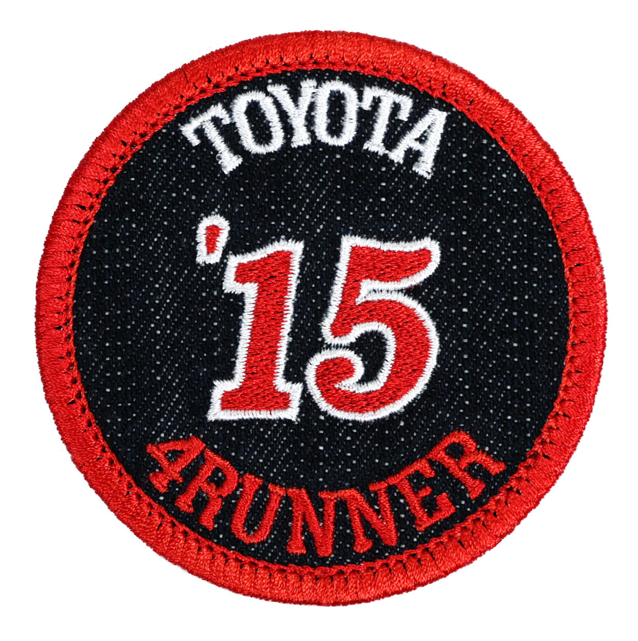 2015 Toyota 4Runner Embroidered Patch Black/Red Iron-On Sew-On Hat ...