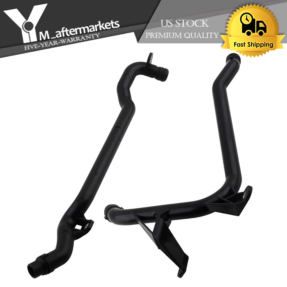 Set of 2 Engine Heater Inlet Pipe&Water Coolant Pipe For BMW E36 E38 ...