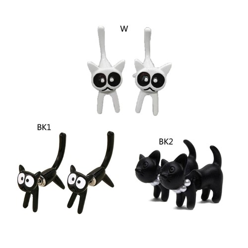 1 Pair Funny Cat Stud Earring Ear Ornaments Ear Rings Statement Pieces | eBay