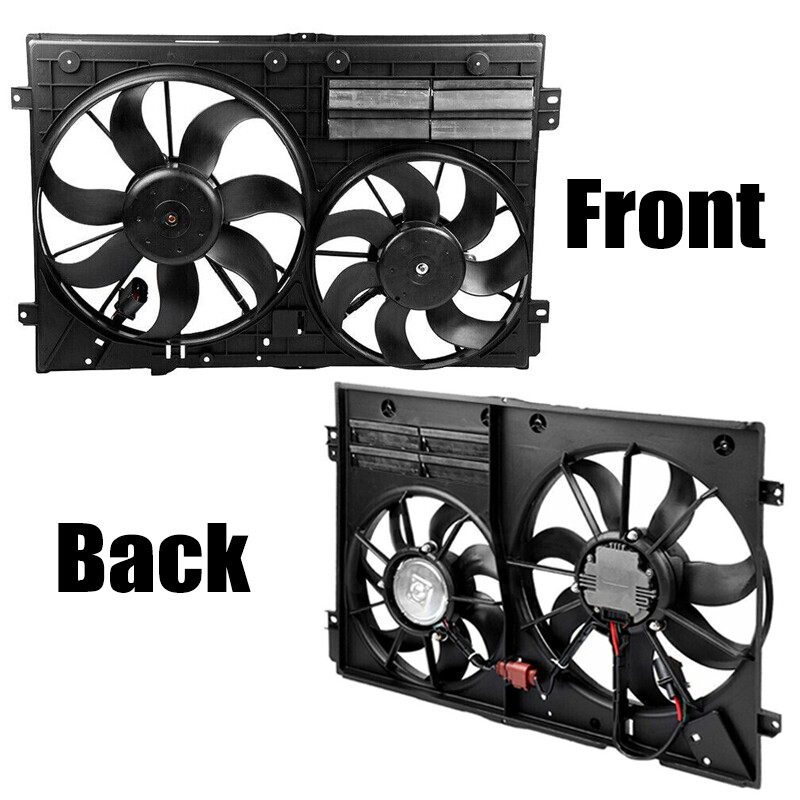 Radiator Cooling Dual Fan For 2005-2016 VW Volkswagen Jetta 2006-2010 ...