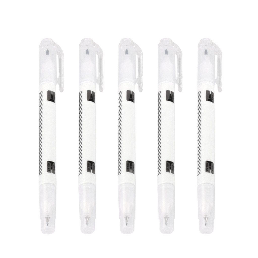 5x Microblading Tattoo Eyebrow Skin Marker Piercing Pen Dual-Tip Scribe ...