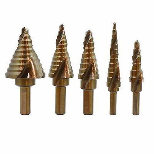 Spiral Variable Multi Step Down Drill Bit Unibit Tool Uni Stepped ...