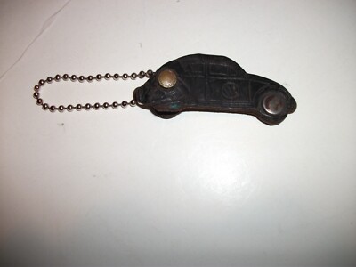 VW VINTAGE LEATHER KEYCHAIN-'BUG' | eBay