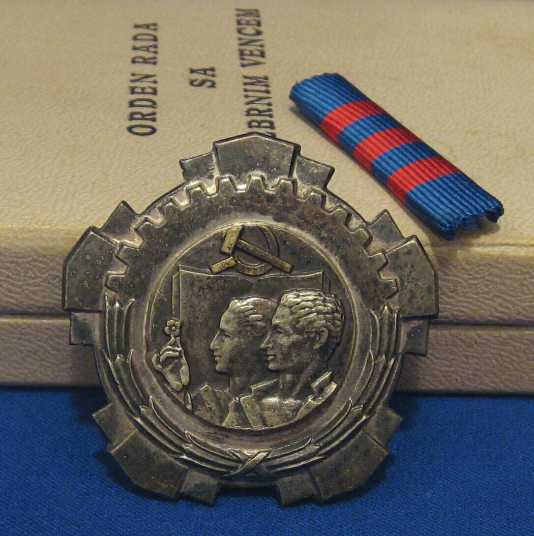 YUGOSLAVIA SERBIA JNA SFRJ CASED ORDER LABOUR 3rd CLASS | eBay