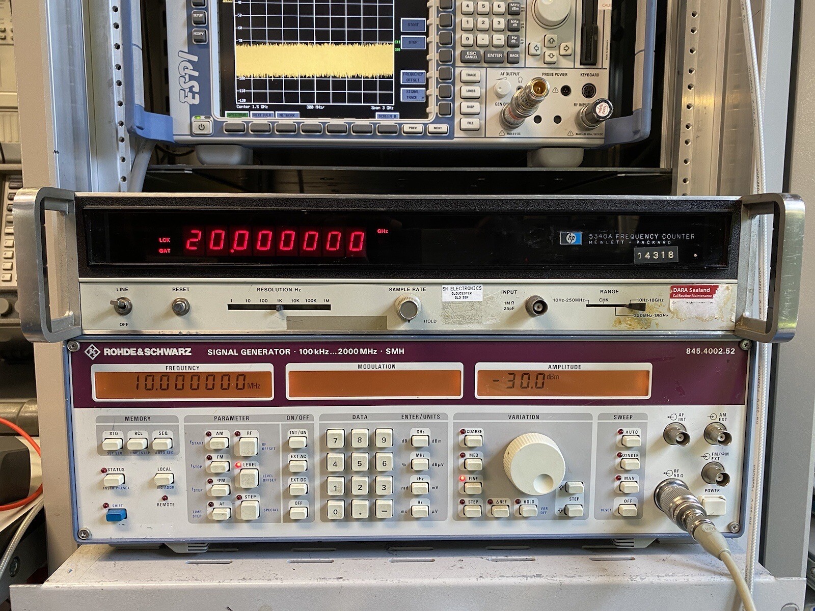 HP 5340A Frequency Counter 10Hz-18GHz Microwave RF Counter HF VHF UHF ...