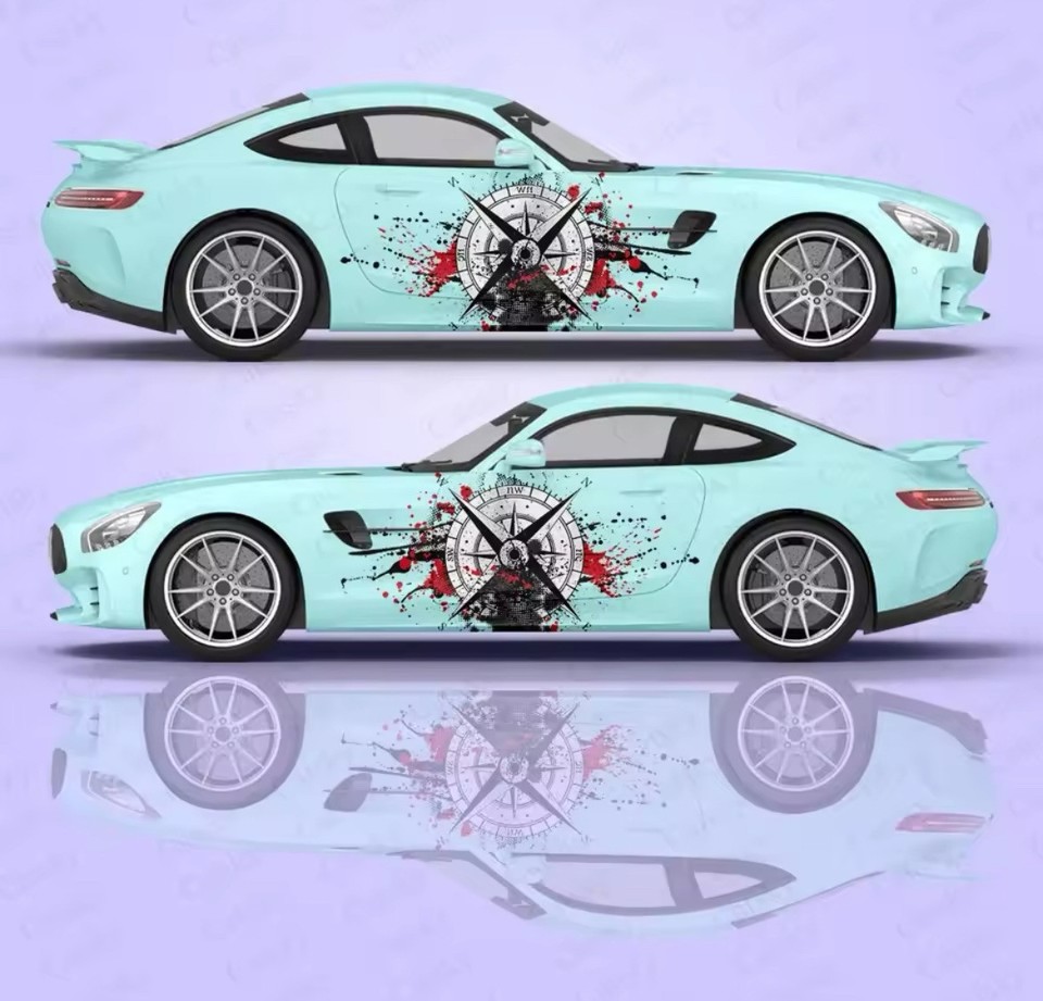 COMPASS NESW Vinyl Decal -Sticker for All Car Truck Bumper Wall Window ...