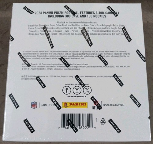 2024 Panini Prizm NFL Football Mega Box Factory Sealed Neon Green ...