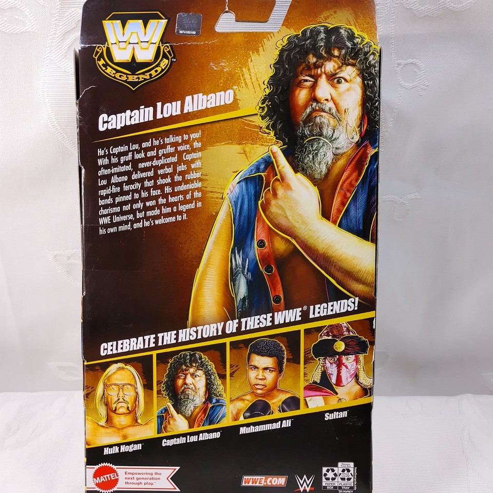 WWE Elite Collection Legends Captain Lou Albano Wrestling Action Figure ...