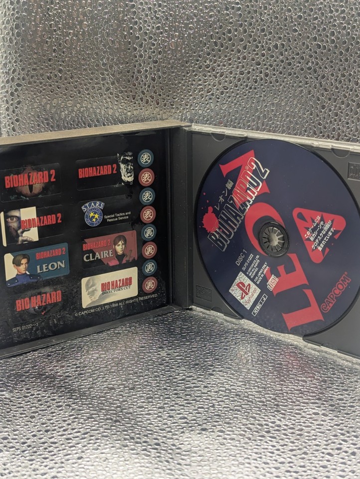 Biohazard 2 / Resident Evil 2 1998 Sony PlayStation PS1 Capcom Japanese ...