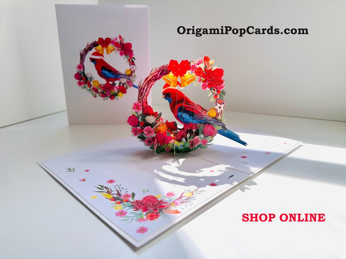 Origami Pop Up Bird Card Bird Beak Origami Pop Up Card