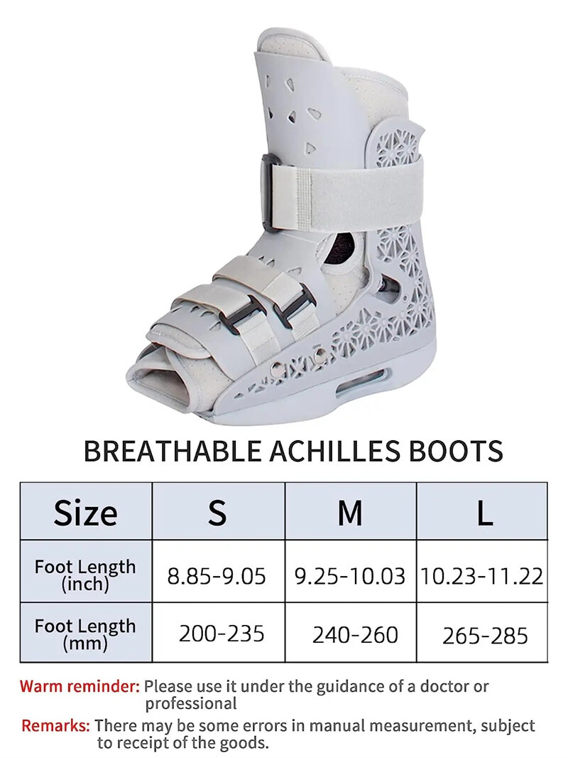 Foam Pneumatic Ankle Support Walking Boot Ankle Foot Orthosis Plantar ...