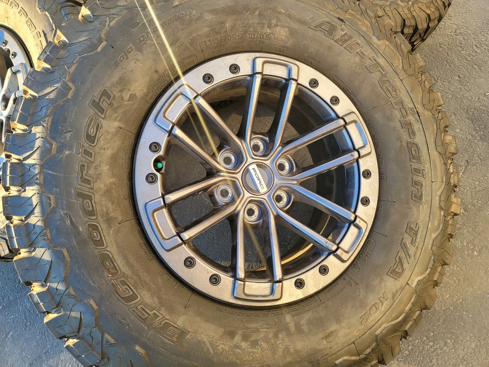 4) Ford F150 Raptor Bead lock 17” Factory OEM Wheels Rims 315/70/17BFG ...