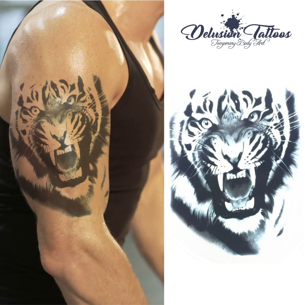 Angry Tiger Tattoo