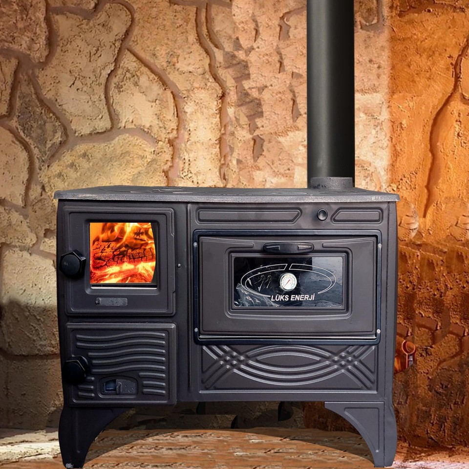 Cast Iron Stove with Oven, Durable Wood Stove Baking Oven, Stove by ...