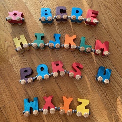 Name Trains Maple Landmark Magnetic Woodcraft Letters Lot of 20 ...