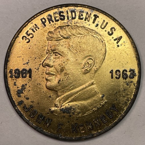 35th President John F Kennedy Pullizer Prize Author Medal Token Coin ...
