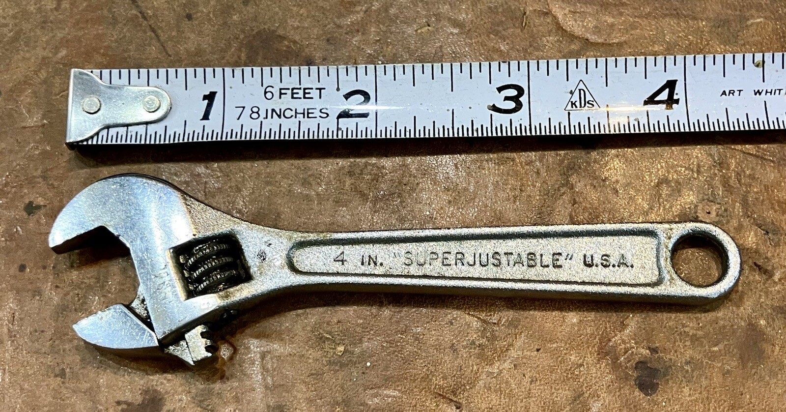 Vintage JH Williams • 4" Superjustable Adjustable Wrench • AP-4 • USA ...