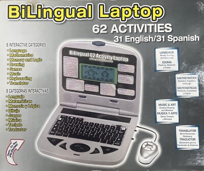 NEW Bilingual Laptop 62 Activities 31 English 31 Spanish Educational ...