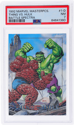 1992 Marvel Masterpieces Thing Vs. Hulk Battle Spectra #1D PSA 7 | eBay