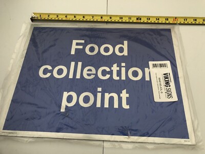 FOOD COLLECTION POINT Sign/ canteen/ Food available/ inform sign NEW ...