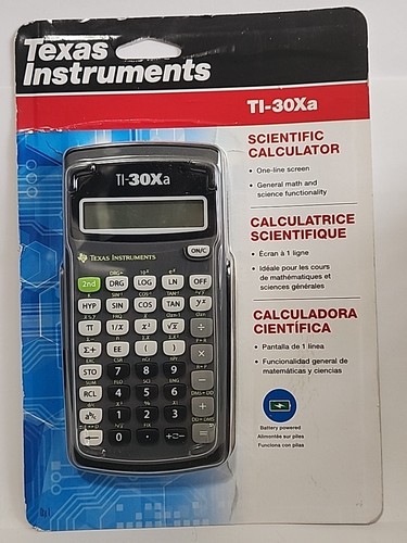 Texas Instruments TI-30Xa Scientific Calculator For Math Algebra ...
