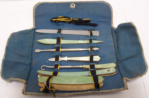 VINTAGE SCHMITT GERMANY CELLULOID MANICURE SET | eBay