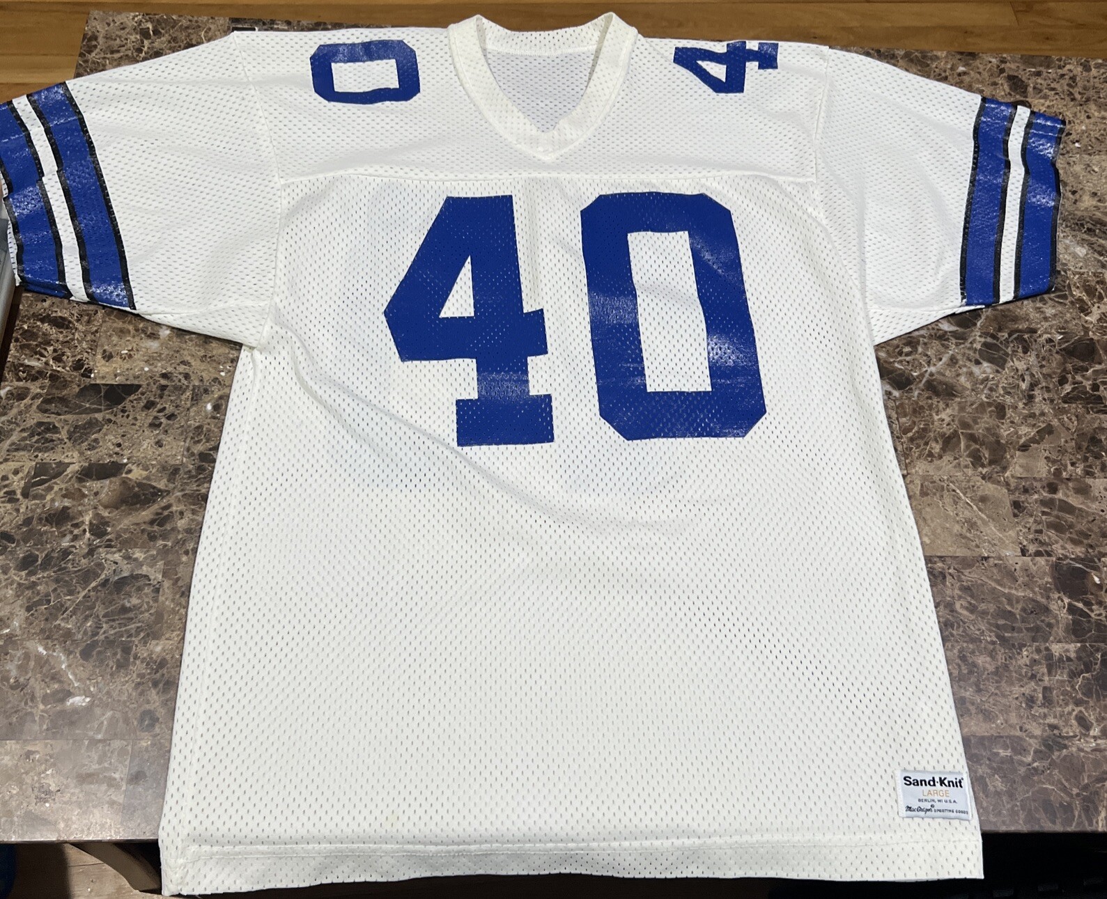 Vintage 1980’s Bill Bates Dallas Cowboys #40 Sand Knit NFL Football ...