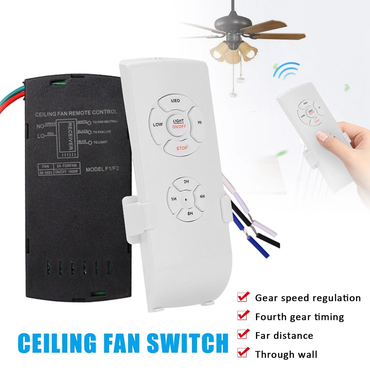 Wireless Ceiling Fan Controller | Shelly Lighting