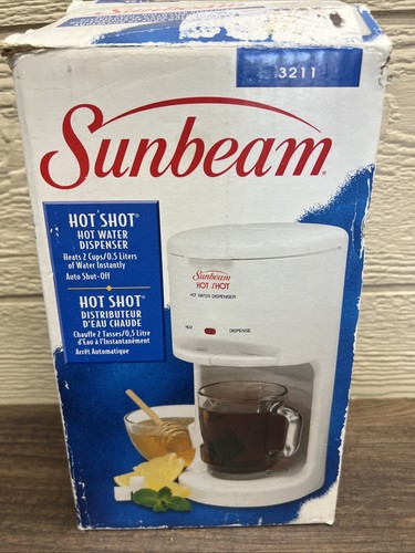 Sunbeam Hot Shot #3211 Hot Water Dispenser 16 oz New Product Open Box ...