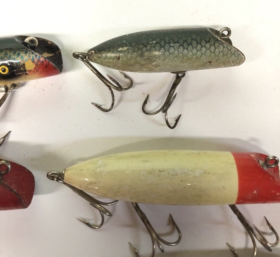 6 South bend Wooden Bass Oreno Fishing Lures One With Glass Eyes | eBay