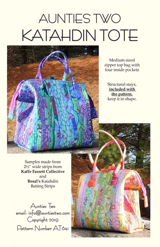 Katahdin Tote Sewing Pattern with Two Bag Stays by Carol McLeod of Aunties Two | eBay