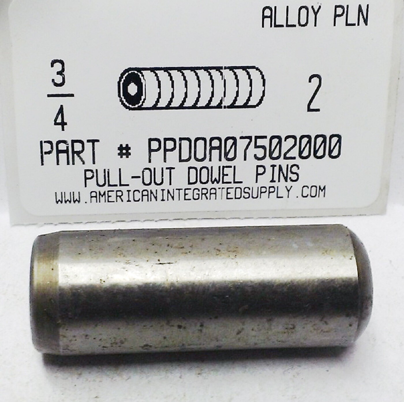 3/4X2" PULL DOWEL PINS ALLOY STEEL PLAIN 5/16-18 INTERNAL THREAD (2) | eBay