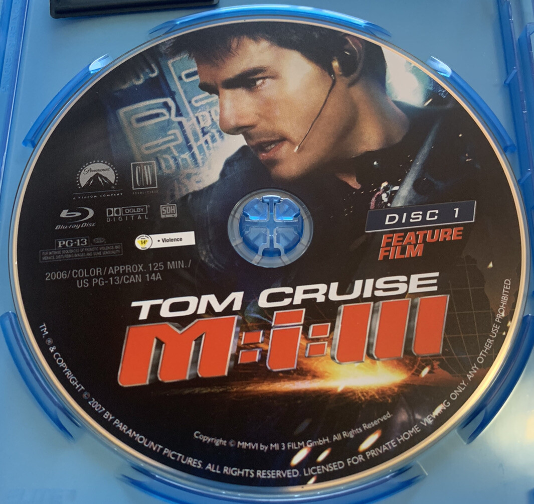 Mission Impossible 3 (Bluray, 2006, Tom Cruise, Ving Rhames, OOP, MI3 ...