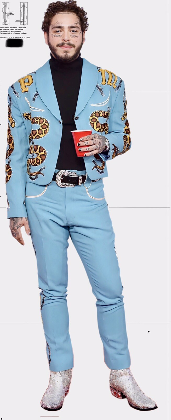 Post Malone Life Sized 6 Foot Cardboard Cutout | eBay