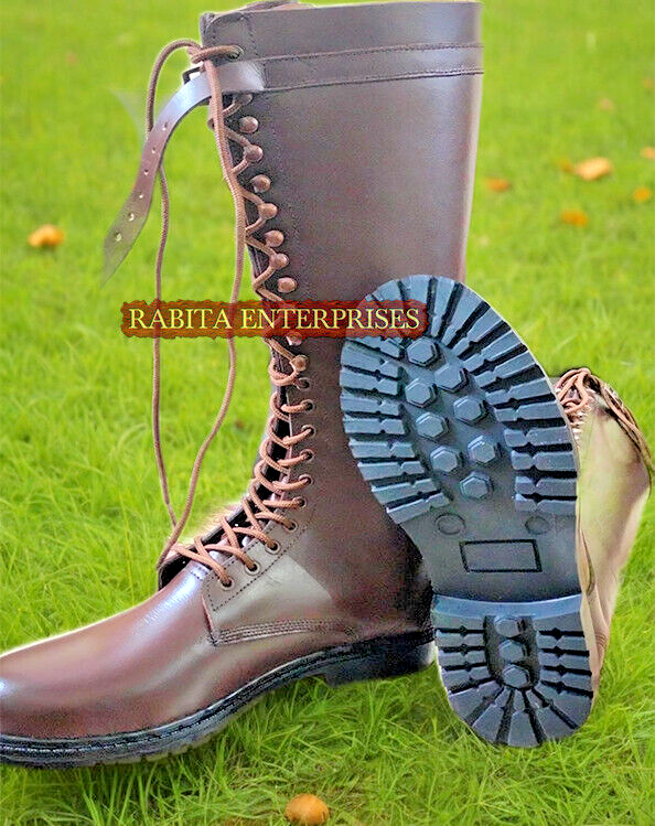 WW2 GERMAN SA KAMPFZEIT TALL OFFICER LEATHER BOOTS - BROWN - All Sizes ...