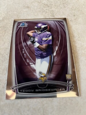 2014 Bowman Chrome Teddy Bridgewater #125 RC Rookie NFL Minnesota ...