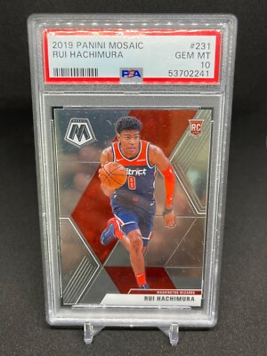 Rui Hachimura PSA 10 Mosaic Rookie Washington Wizards #231 | eBay