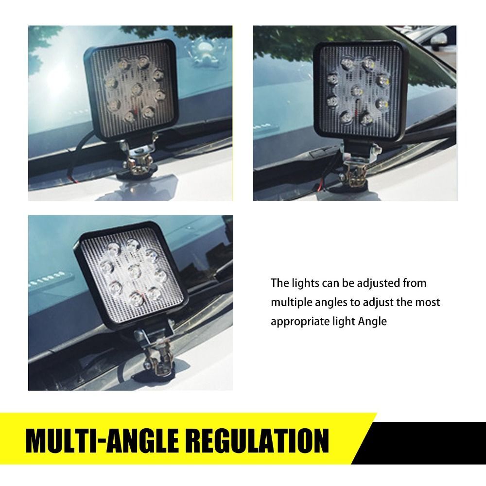 2 Set Black Hood Light Bar Universal Work Light Holder for Sedans ...