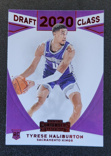 2020-21 Panini Contenders Tyrese Haliburton RC Draft Class Red Foil #21 ...