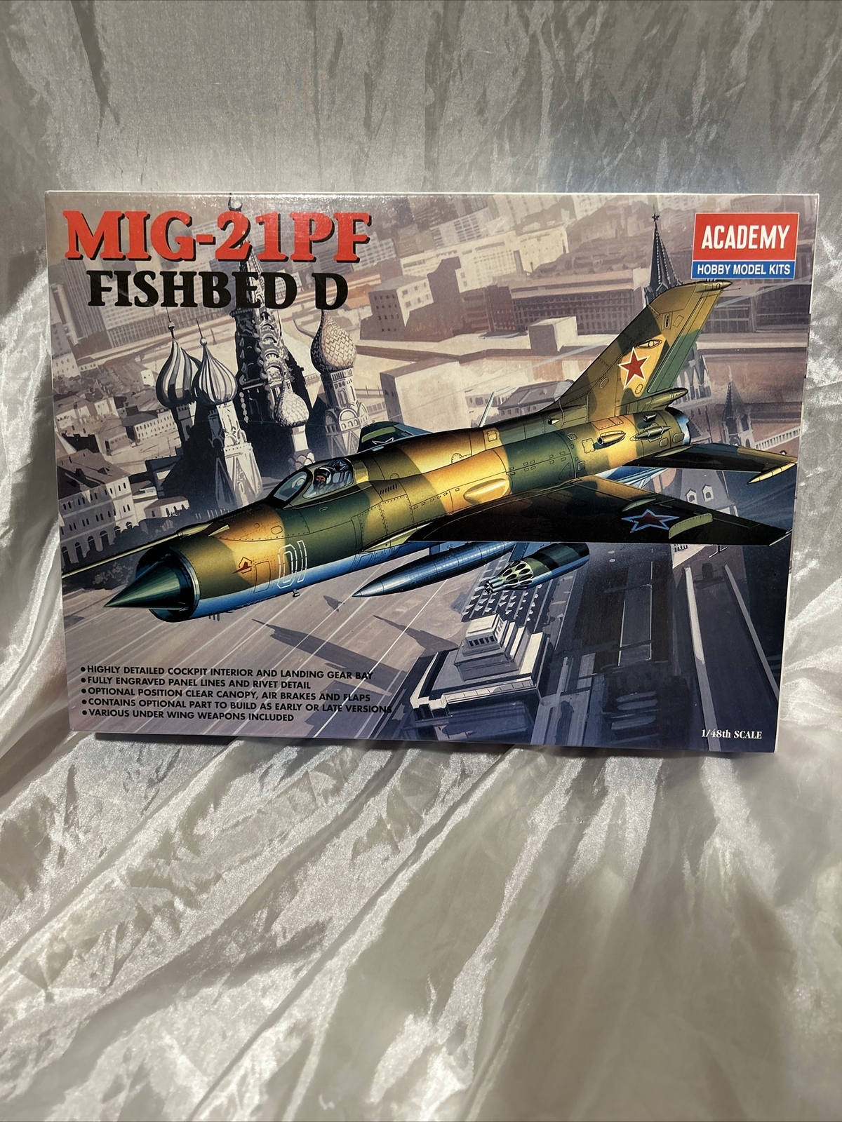 Academy 1/48 Scale Military Soviet Mig-21pf Fishbed D Aircraft Model ...