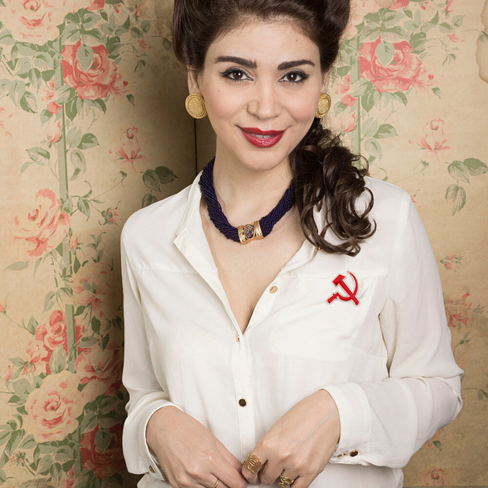 CCCP USSR Symbol Enamel Brooch Soviet Union Lapel Pins (Sickle Hammer ...