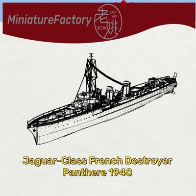 Pre-sale 1:350 Jaguar-Class French Destroyer Panthere 1940 Full Hull | eBay