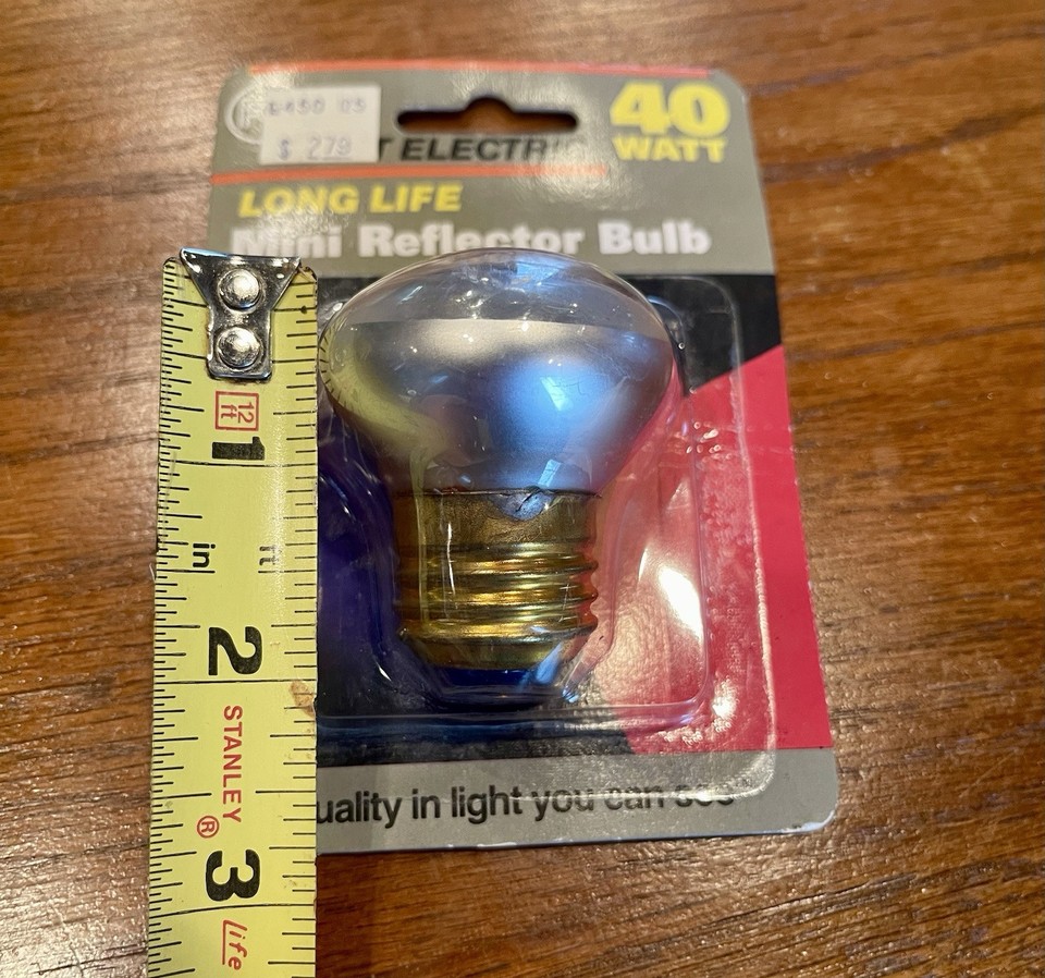 Feit Mini Reflector Short Neck Light Bulb R14 40W Standard Base Brand ...
