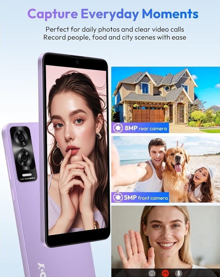 2025 New Mobile Phone Unlocked Cheap Android Smartphone 8 Core Dual SIM ...