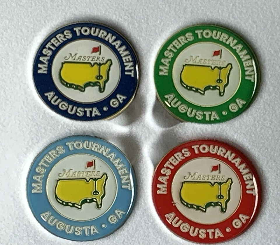 2025 Masters golf Ball Markers 4 pack pga new | eBay