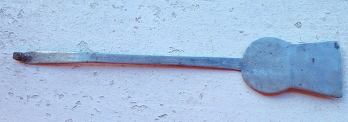 Antique Primitive Keyhole Hand Forged Wrought Iron Spatula 16'' | eBay